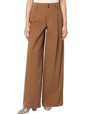 Chloé Cotton Palazzo Trousers - Brown