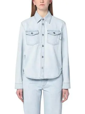 Bottega Veneta Light Denim Shirt - Blue