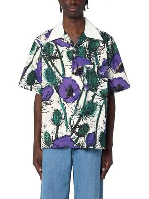 WALES BONNER Highlife Bowling Shirt With Print - Purple