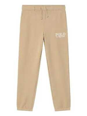 Polo Ralph Lauren Cotton Jogging Trousers With Logo - Beige