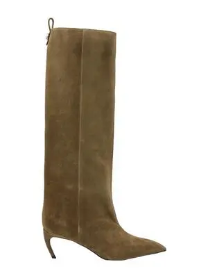 Attico Lea High Boots - Green