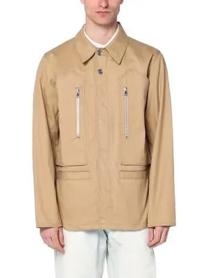 NAMACHEKO Cotton Overshirt Jacket - Beige