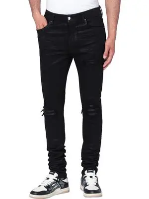 Amiri Wax Mx1 Skinny Jeans - Black