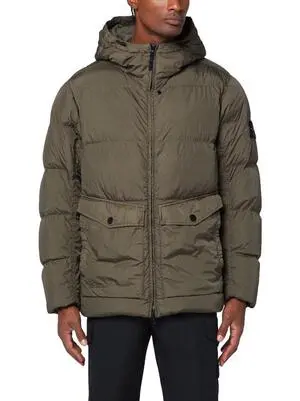 Stone Island Military Nylon Puffer - Green