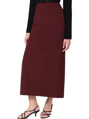 Loulou De Saison Samos Lds Pencil Skirt - Burgundy