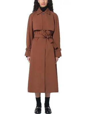 Max Mara Rainproof Gabardine Trench Coat - Brown