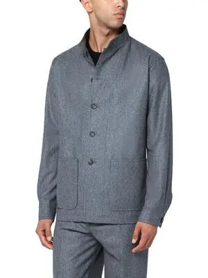 Tagliatore Wool Jacket - Grey