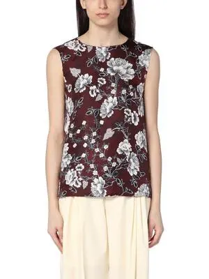 Max Mara MAX MARA TIMELESS Reversible Silk Camisole Top Purple