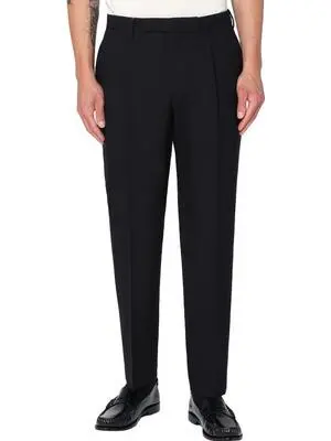 SANTANIELLO Wool Trousers - Black