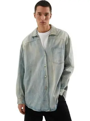 1989 STUDIO Denim Overshirt - Light Blue