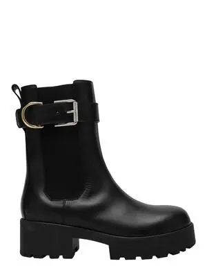 Givenchy Voyou Leather Chelsea Boots - Black