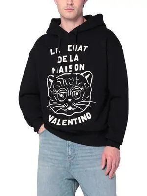 Valentino Garavani Le Chat De La Maison Patch Sweatshirt - Black