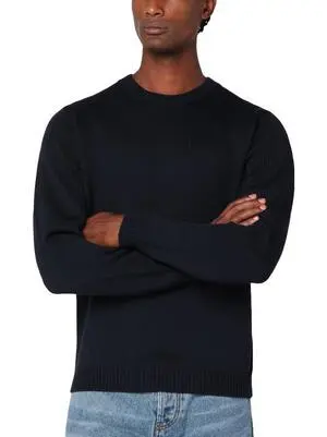 ROBERTO COLLINA Crew Neck Wool Sweater - Blue