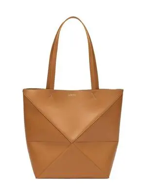 Loewe Puzzle Fold Medium Tote Bag - Beige