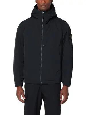 Stone Island Padded Zip-up Jacket - Black