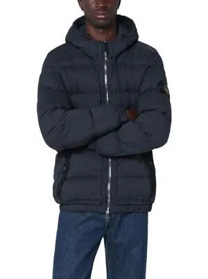Stone Island Hooded Puffer Jacket - Blue