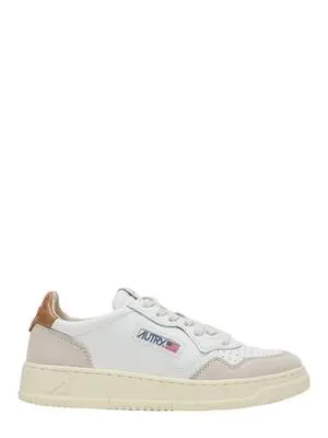 AUTRY Medalist Leather And Suede Sneakers - White