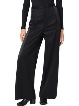 MAISON MARGIELA Satin Palazzo Pants - Black