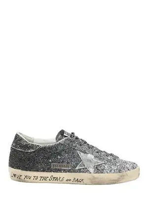 Golden Goose Super-star Glitter Sneakers - Metal