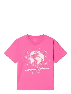 MINI RODINI T-shirt In Organic Cotton - Pink