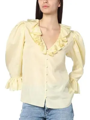 Chloé Blouse With Ruffles - Yellow