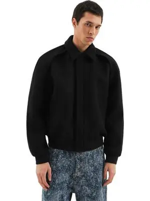1989 STUDIO Wool Bomber Jacket - Blue