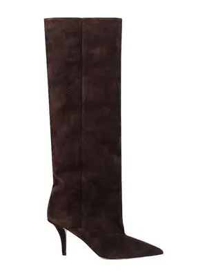 Paris Texas Tall Suede Boots - Brown