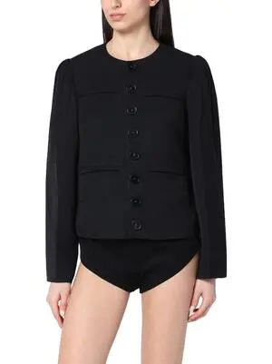 NAMACHEKO Regiment Jacket In Silk Blend - Black