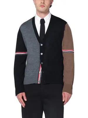 Thom Browne Virgin Wool Cardigan - Blue