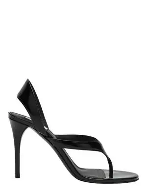 Alaïa Leather Flip-flops - Black
