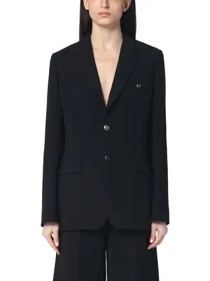 Moschino Single-breasted Jacket - Black