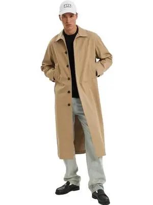 1989 STUDIO Cotton Blend Trench Coat - Beige