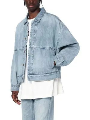 Fear Of God Denim Trucker Jacket Light Blue