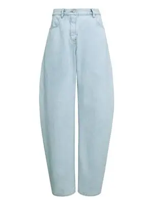 Alaïa Rounded Denim Jeans - Blue