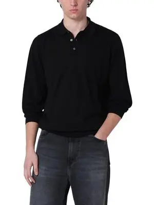 DRUMOHR Cotton Polo - Black