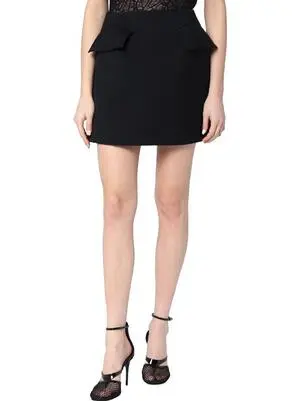 Alexander McQueen Wool Mini Skirt - Black