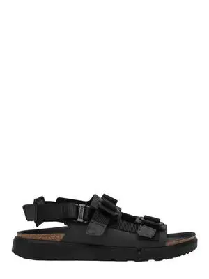 BIRKENSTOCK Shinjuku Sandal In Leather And Fabric - Black