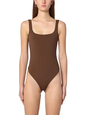 ENTIRE STUDIOS Nylon-blend Bodysuit - Brown