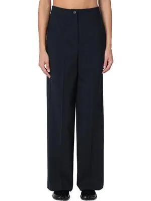 DEPARTMENT 5 Wool-blend Wide Leg Trousers - Blue