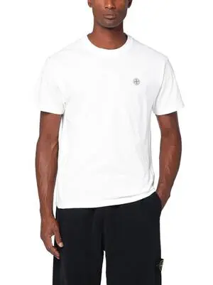 Stone Island Slim Fit Cotton T-shirt - White