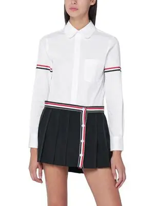 Thom Browne Cotton Poplin Shirt - White