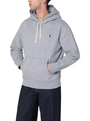 Ralph Lauren Logo-embroidered Hoodie - Grey