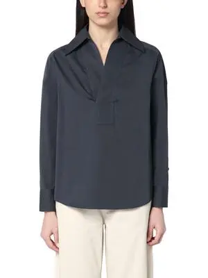Bottega Veneta Cotton And Silk Shirt - Grey