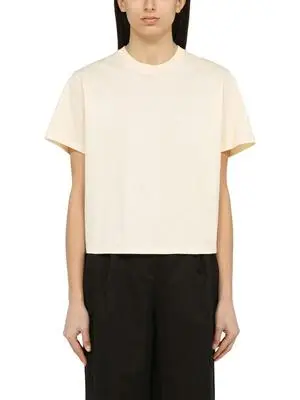Loulou De Saison Cropped Crew-neck T-shirt - White