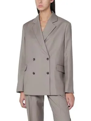 Loulou De Saison Double-breasted Wool Jacket - Beige