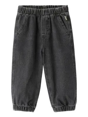 IL GUFO Washed Denim Jeans - Black
