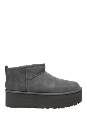 UGG Classic Ultra Mini Platform Boots - Grey