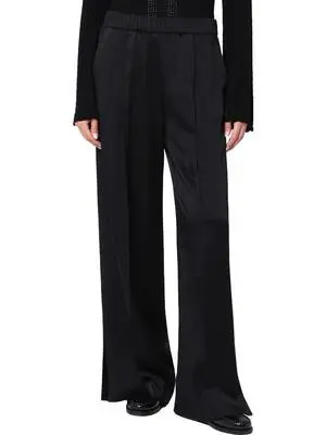 JIL SANDER Satin Palazzo Trousers - Black
