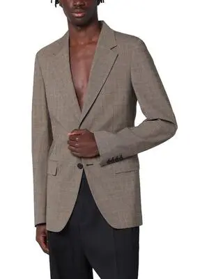 MAISON MARGIELA Single-breasted Wool-blend Jacket - Brown