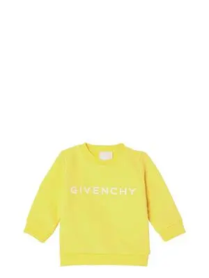 Givenchy Cotton Blend Sweatshirt With Logo - Yellow